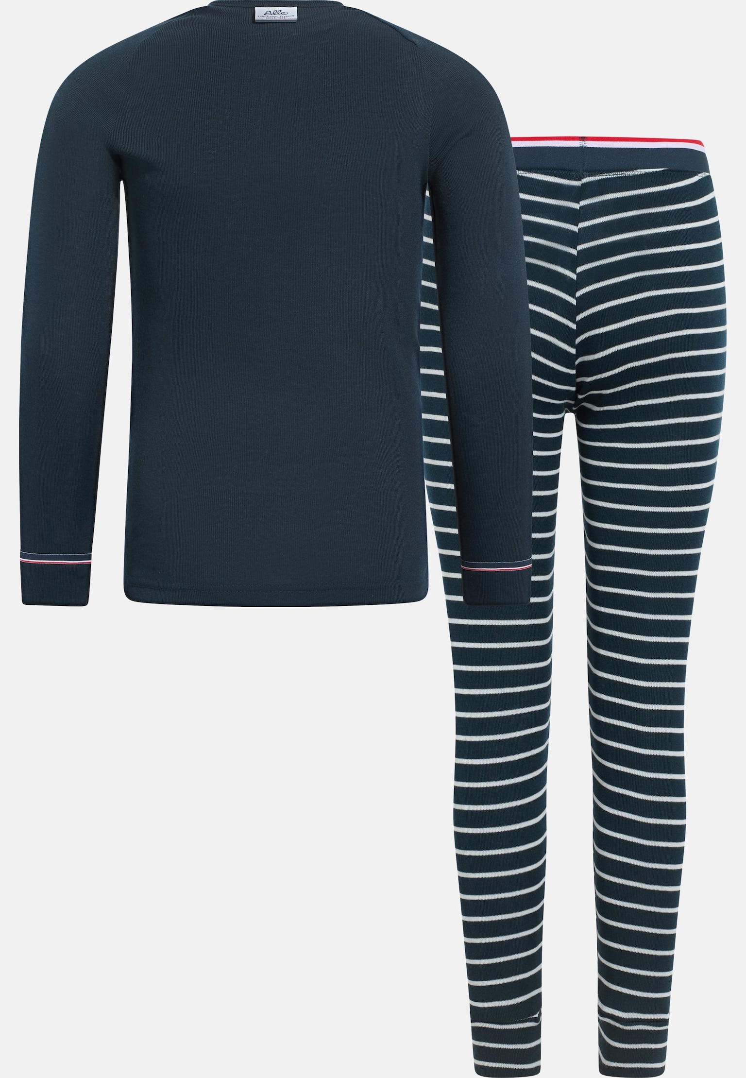 Klassisches Active Warm Base-Layer-Set in dark sapphire - white ...