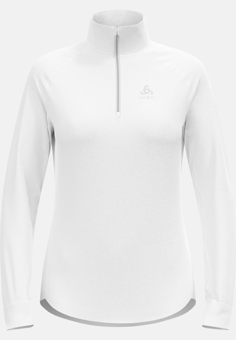The Berra half-zip mid layer in white | Odlo The Berra half-zip mid layer in white | Odlo